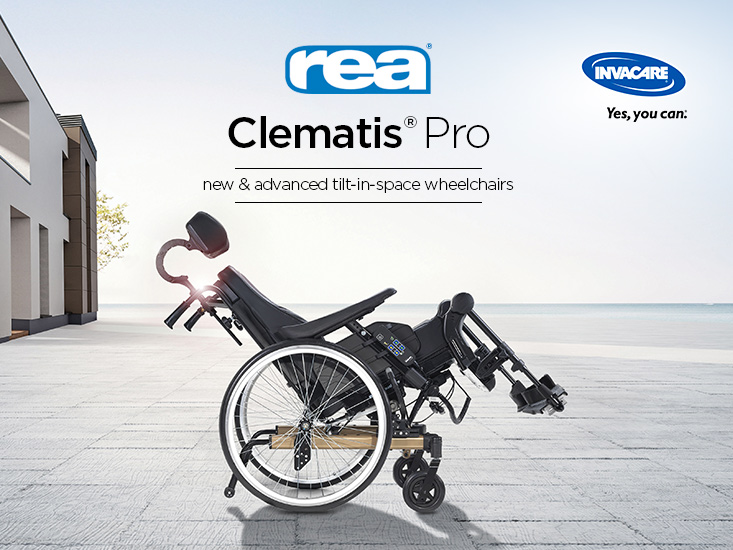 Rea Clematis Pro and Clematis Pro E-tilt enhancements - Invacare Europe